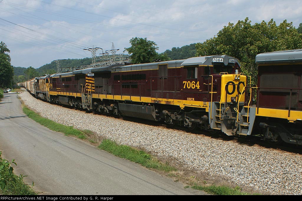 345 - OHCR 7064 eastbound on the G86202 at Reusens